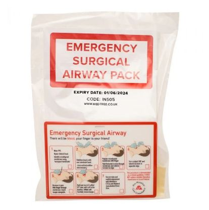 Tracheostomy Kit Emergency Surgical Airway Pack x 1